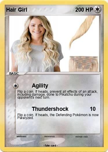 Pokémon Hair Girl - Agility - My Pokemon Card