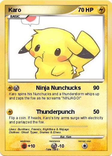 Pokémon Karo - Ninja Nunchucks - My Pokemon Card