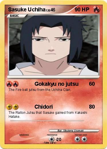 Pokémon Sasuke Uchiha 251 251 - Gokakyu no jutsu - My Pokemon Card