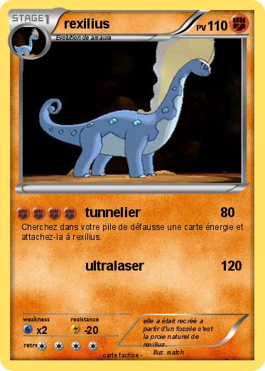 Pokémon rexilius 7 7 - tunnelier - Ma carte Pokémon