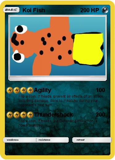 Pokémon Koi Fish 4 4 - Agility - My Pokemon Card