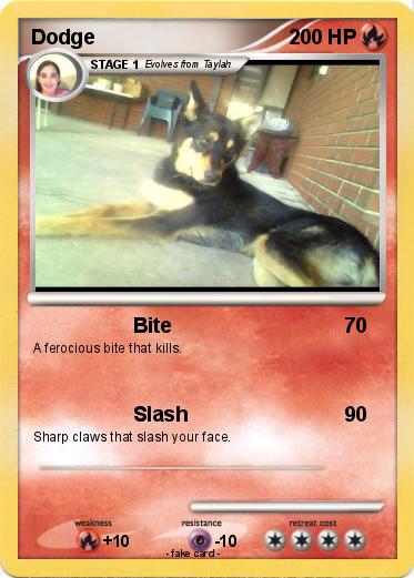 Pokémon Dodge 129 129 - Bite - My Pokemon Card