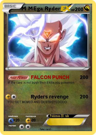 Pokémon M MEga Ryder - FALCON PUNCH - My Pokemon Card