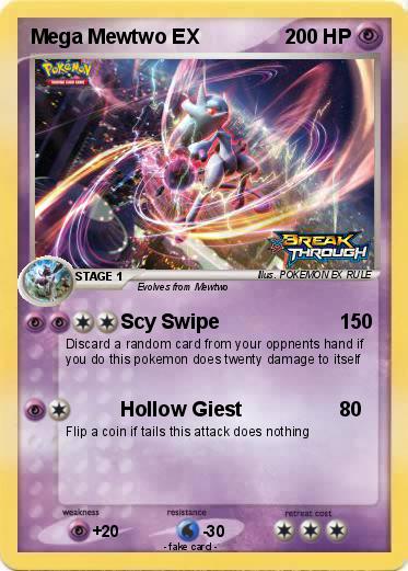 Pokémon Mega Mewtwo EX 42 42 - Scy Swipe - My Pokemon Card