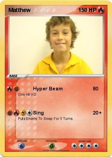 Pokémon Matthew 8 8 - Hyper Beam - My Pokemon Card