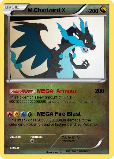 Pokémon M Charizard X 34 34 - MEGA Armour - My Pokemon Card