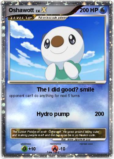 Pokémon Oshawott 1101 1101 - The I did good? smile - My Pokemon Card