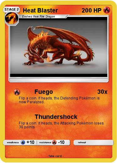 Pokémon Heat Blaster - Fuego - My Pokemon Card