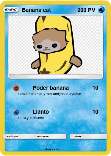 Pokémon Banana cat 20 20 - Poder banana - Mi carta pokémon