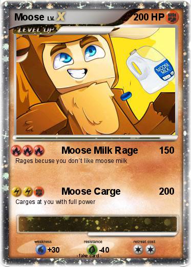 Pokémon Moose 114 114 - Moose Milk Rage - My Pokemon Card