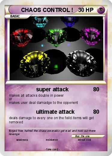 Pokémon CHAOS CONTROL 1 1 - super attack - My Pokemon Card