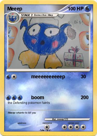 Pokémon meeep 3 3 - meeeeeeeeeep - My Pokemon Card
