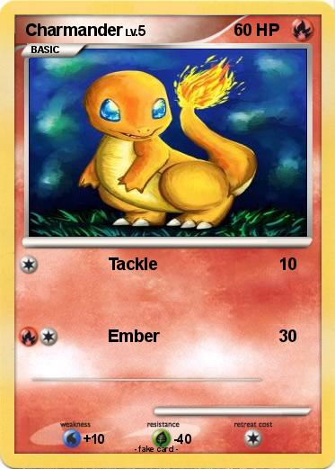 Pokémon Charmander 229 229 - Tackle - My Pokemon Card