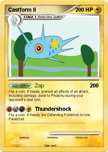Pokémon Castform II - Zap - My Pokemon Card