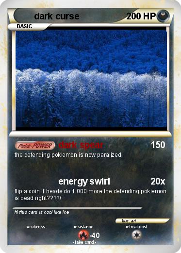 Pokémon dark curse - dark spear - My Pokemon Card