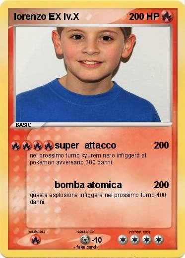 Pokémon lorenzo EX lv X - super attacco - My Pokemon Card