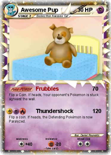 Pokémon Awesome Pup 3 3 - Frubbles - My Pokemon Card