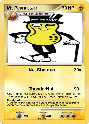 Pokémon Mr Peanut 16 16 - Nut Shotgun - My Pokemon Card