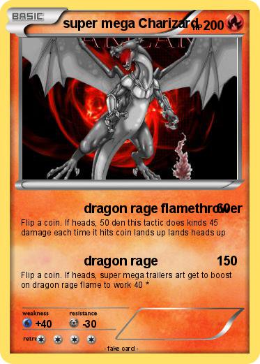 Pokémon super mega Charizard 4 4 - dragon rage flamethrower - My ...