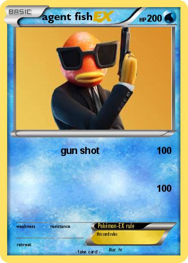 Pokémon agent fish - gun shot - My Pokemon Card