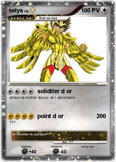 Pokémon seiya 99 99 - soliditer d or - Ma carte Pokémon