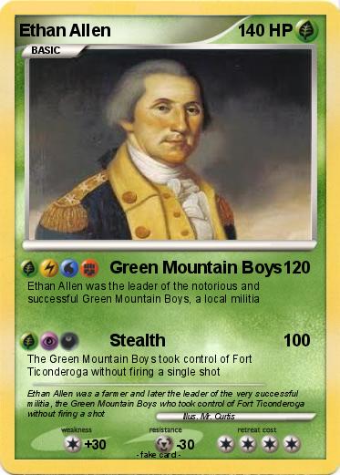 Pokémon Ethan Allen 7 7 - Green Mountain Boys - My Pokemon Card
