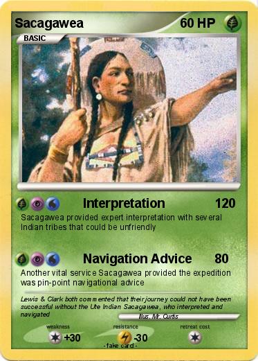 Pokémon Sacagawea 5 5 - Interpretation - My Pokemon Card