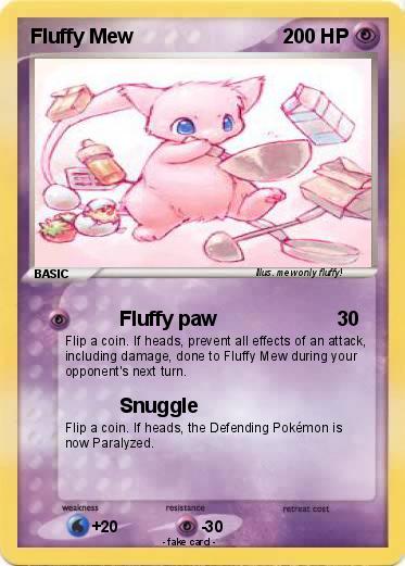 Pokémon Fluffy Mew - Fluffy paw - My Pokemon Card