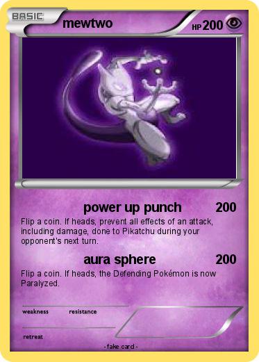 Pokémon mewtwo 5919 5919 - power up punch - My Pokemon Card