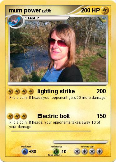 Pokémon mum power - lighting strike - My Pokemon Card