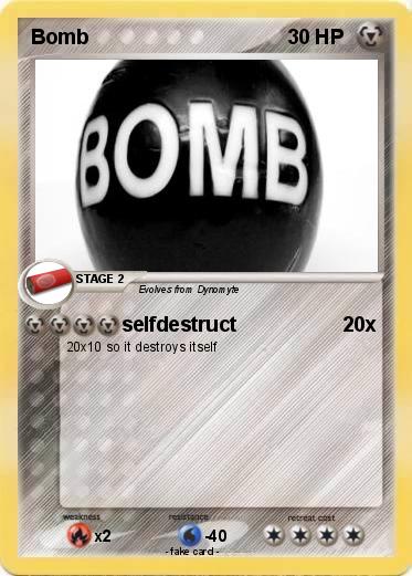 Pokémon Bomb 211 211 - selfdestruct - My Pokemon Card