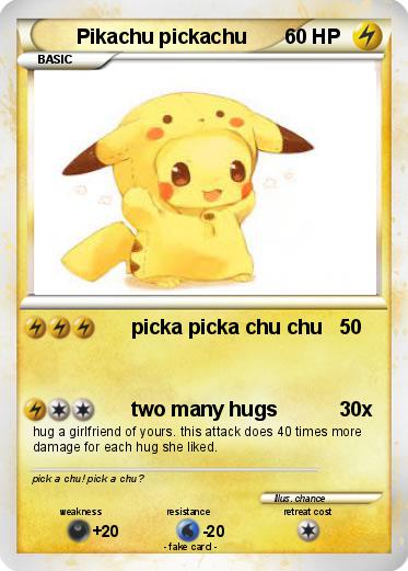 Pokémon Pikachu pickachu - picka picka chu chu - My Pokemon Card