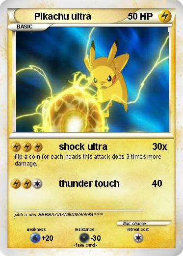 Pokémon Pikachu ultra 5 5 - shock ultra - My Pokemon Card