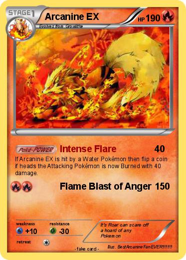 Pokémon Arcanine EX 23 23 - Intense Flare - My Pokemon Card