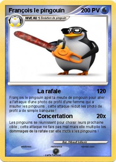 Pokémon Francois le pingouin - La rafale - Ma carte Pokémon