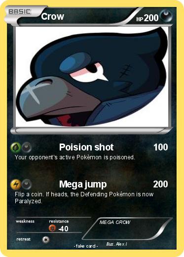 Pokémon Crow 104 104 - Poision shot - My Pokemon Card
