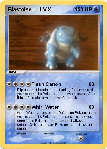 Pokémon Blastoise LV X - Flash Canon - My Pokemon Card