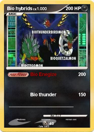 Pokémon Bio hybrids - Bio Enegize - My Pokemon Card