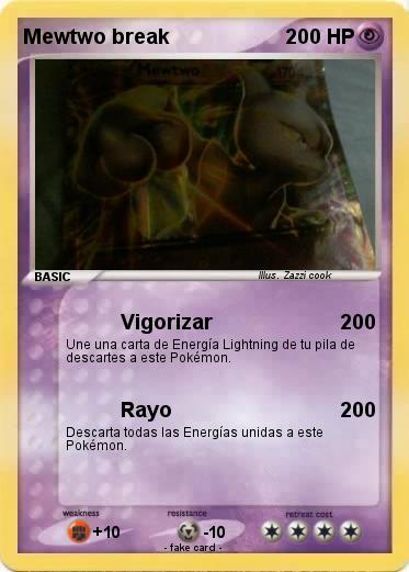 Pokémon Mewtwo break - Vigorizar - My Pokemon Card