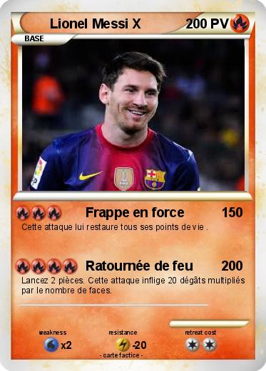 Pokémon Lionel Messi X 1 1 - Frappe en force - Ma carte Pokémon