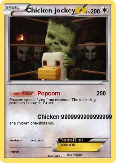 Pokémon Chicken jockey 26 26 - Popcorn - My Pokemon Card