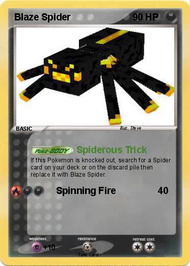 Pokémon Blaze Spider - Spiderous Trick - My Pokemon Card