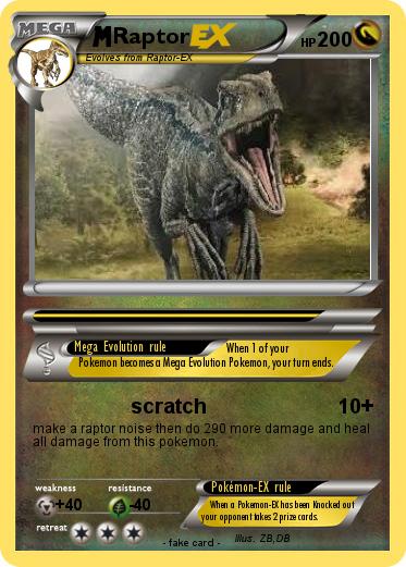 Pokémon Raptor 360 360 - scratch - My Pokemon Card