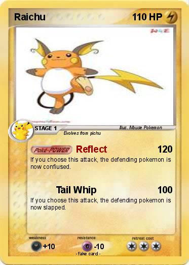 Pokémon Raichu 2297 2297 - Reflect - My Pokemon Card