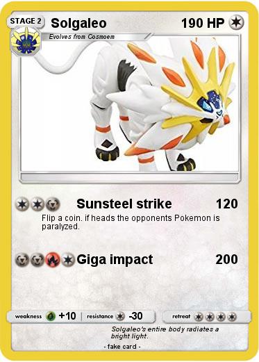 Pokémon Solgaleo 502 502 - Sunsteel strike - My Pokemon Card