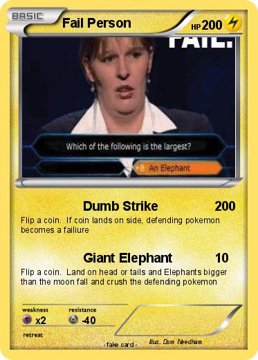 Pokémon Fail Women - Dumb Strike - My Pokemon Card