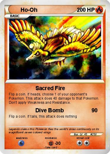 Pokémon Ho Oh 2445 2445 - Sacred Fire - My Pokemon Card