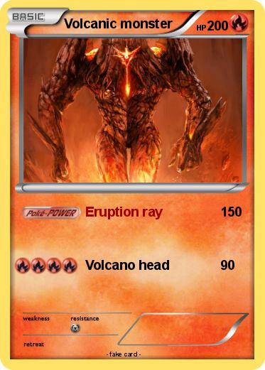 Pokémon Volcanic monster - Eruption ray - My Pokemon Card