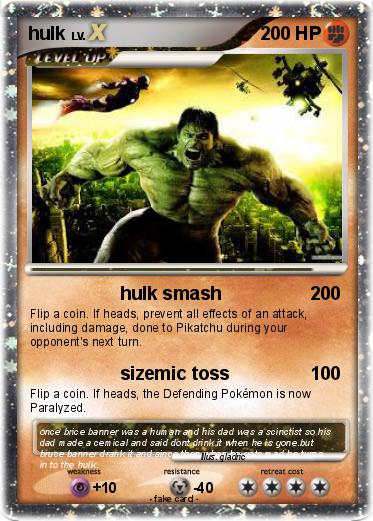 Pokémon hulk 988 988 - hulk smash - My Pokemon Card
