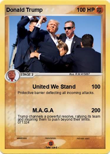 Pokémon Donald Trump 5346 5346 - United We Stand - My Pokemon Card